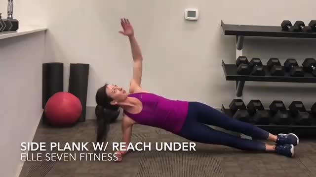 Side Plank to Plank with Reach Under | myworkouts.io